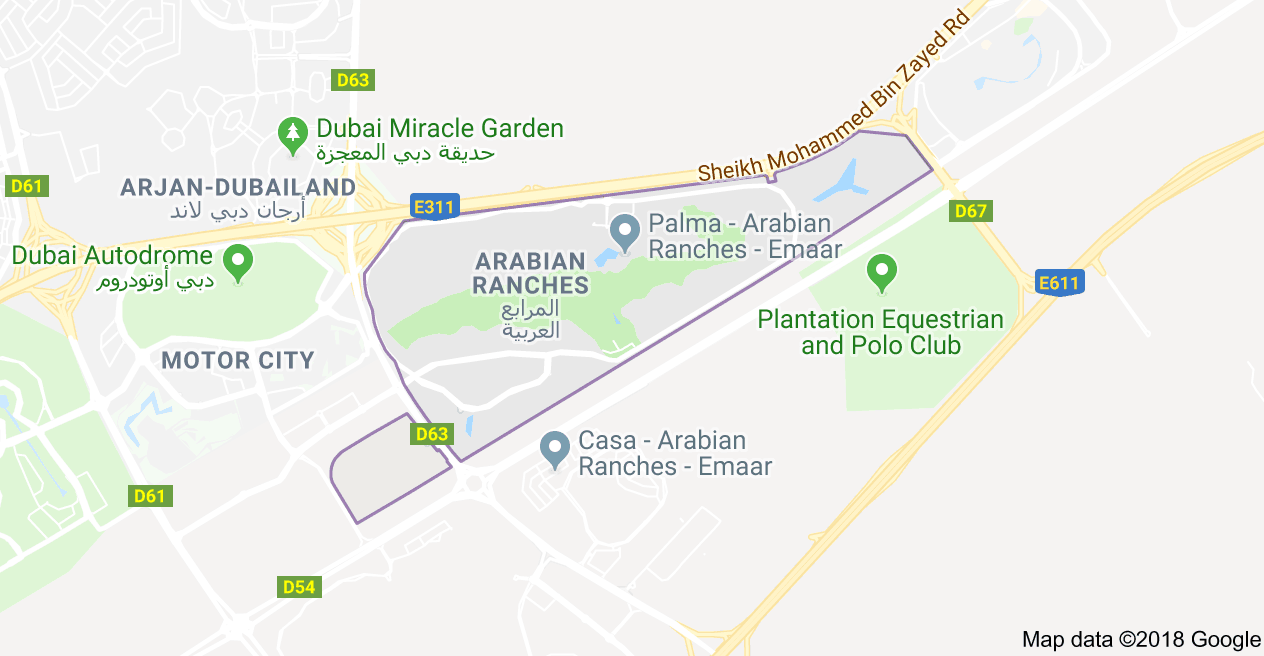 Le quartier de Arabian Ranches - Dubai Immobilier